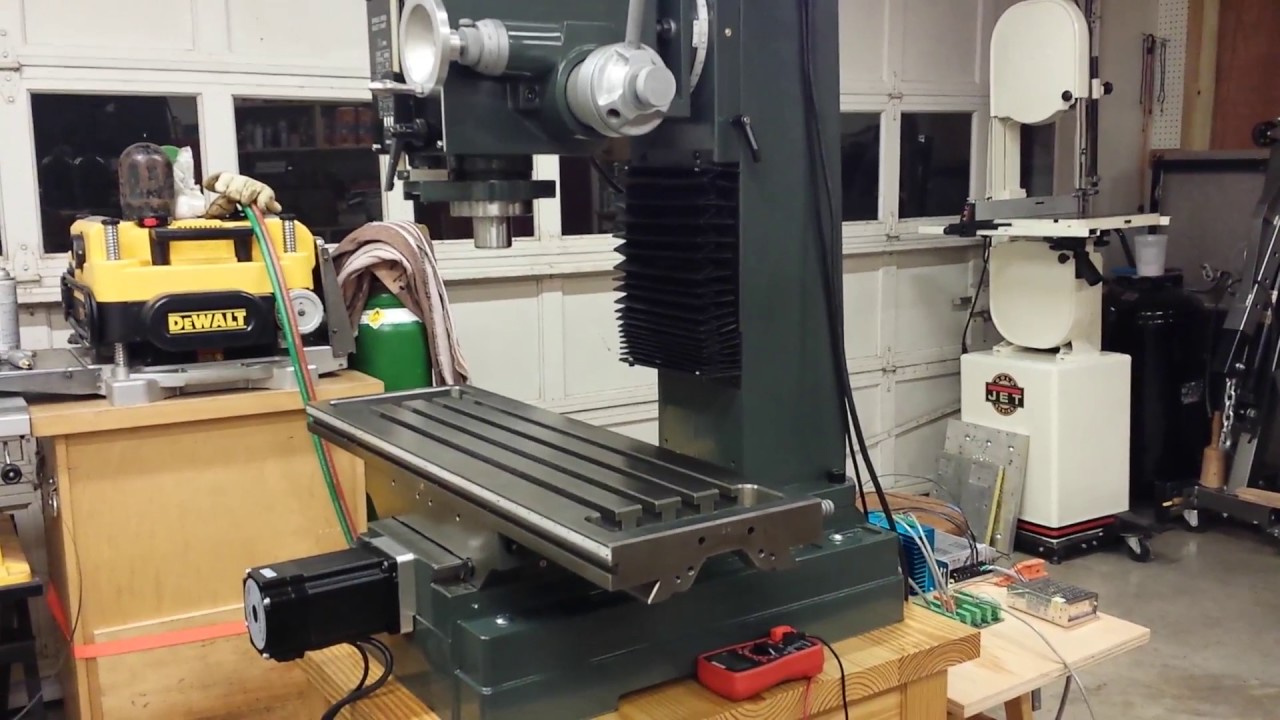 ENCO RF45 CNC Conversion - Cutting air at 300ipm - YouTube