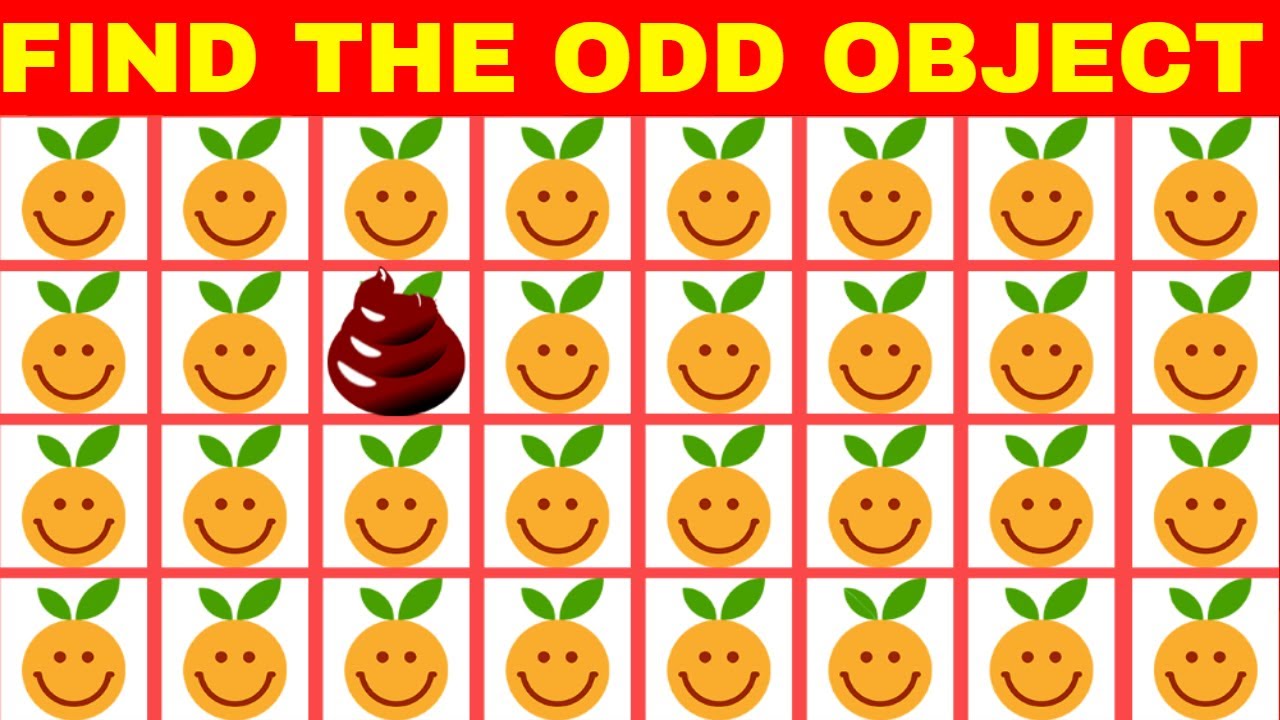 Can You Find the Odd Object Out in These Pictures? | Find The Odd Emoji ...