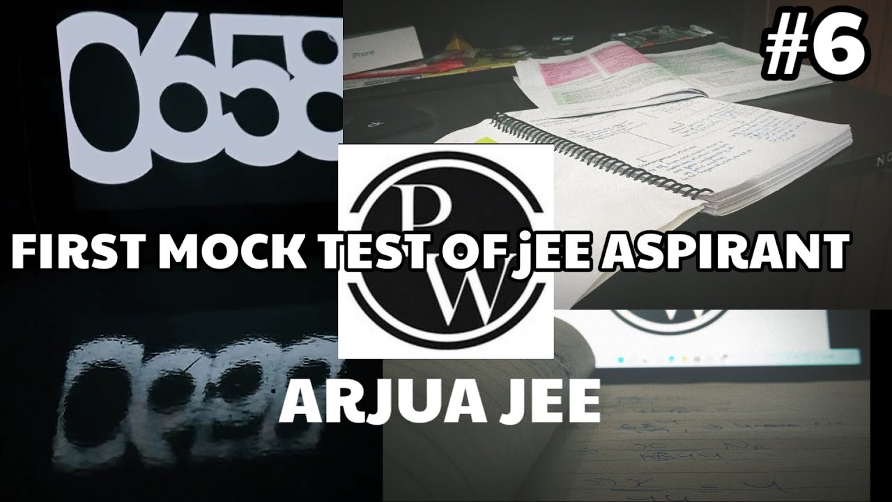 First mock test of a Jee aspirant || Arjuna jee mocck test || class 11 ...