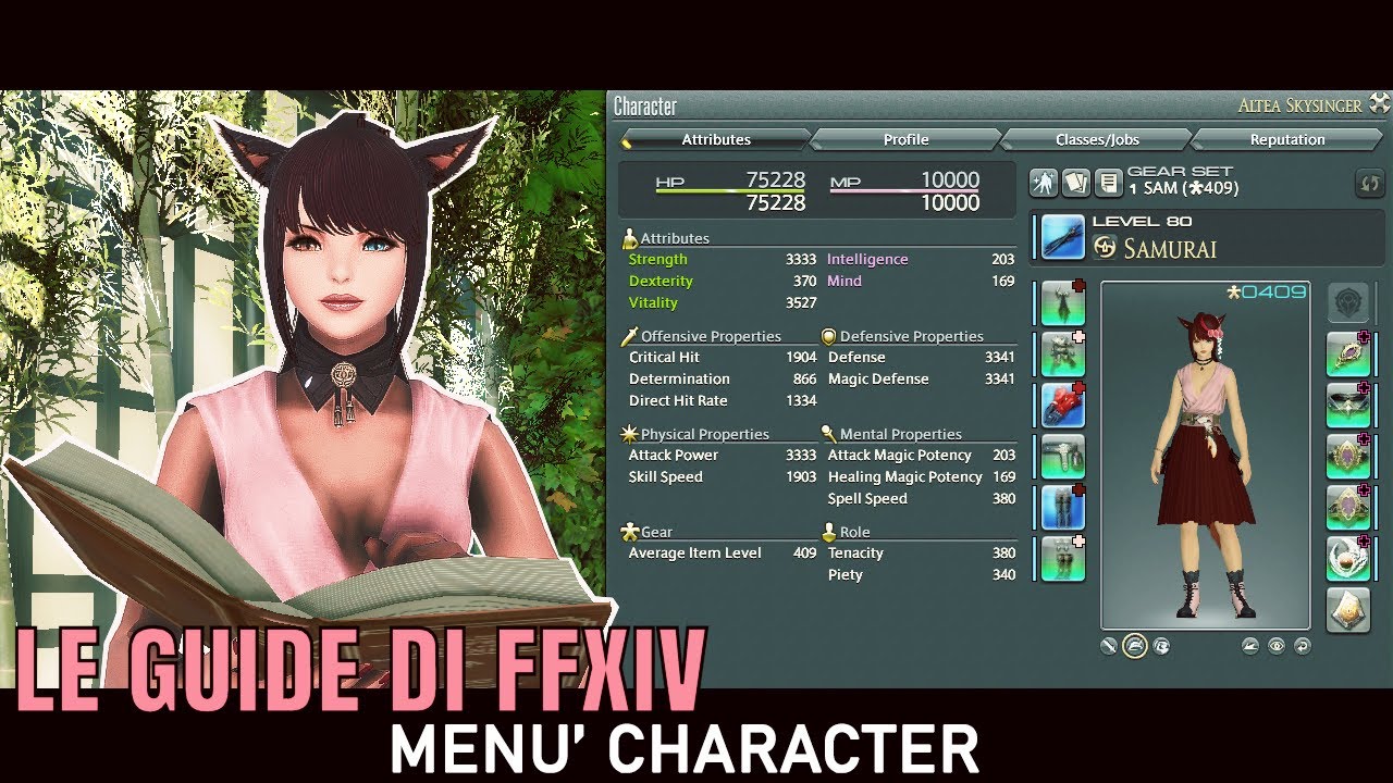 FFXIV [ITA] Le Guide: 03. Menù Character (titoli, player commendation ...
