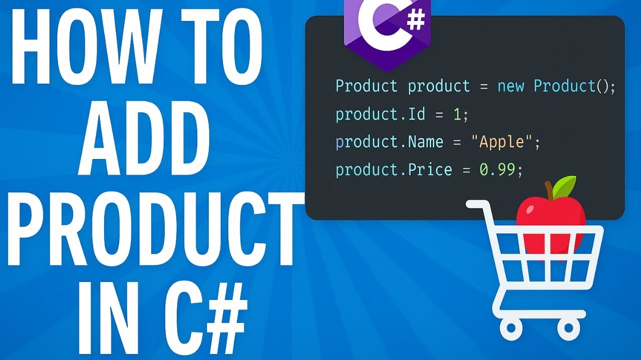 HOW TO ADD NEW PRODUCT IN C# - YouTube