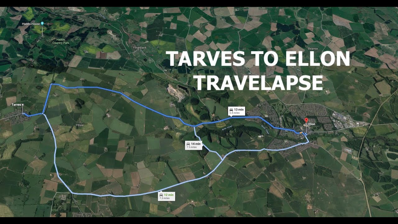 Travelapse - Tarves to Ellon - YouTube