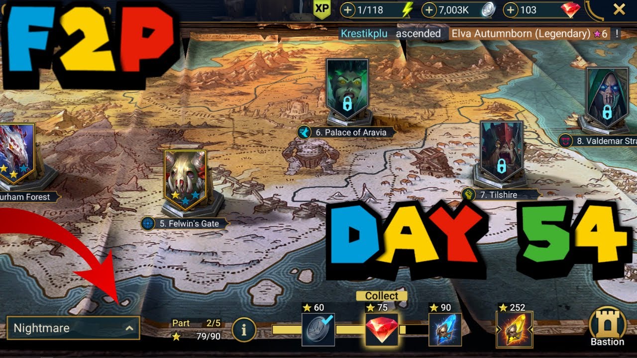Ultimate F2P Challenge Day 54 | FTP series | Raid Shadow Legends - YouTube
