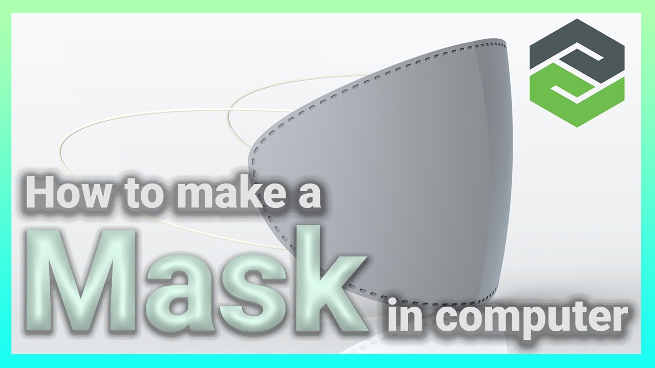 PTC Creo | How to make a Mask in computer | Mask 3D Modeling | 크레오 마스크 ...