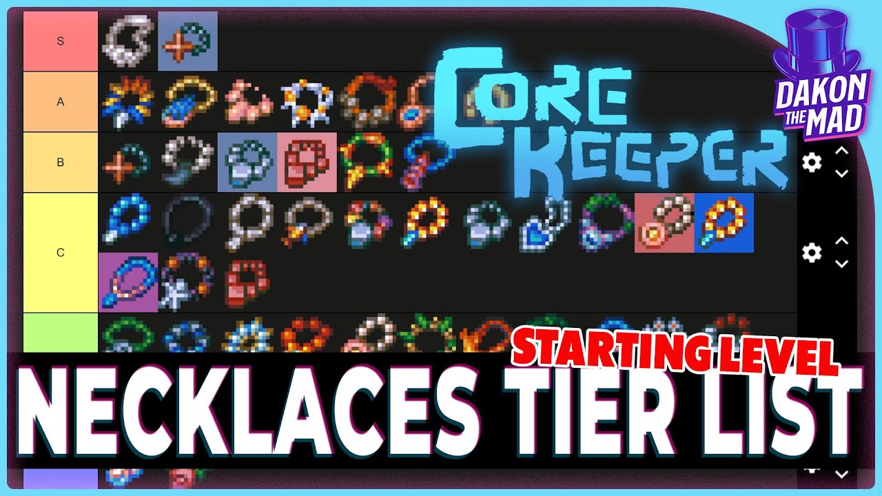 Core Keeper EA | Necklaces Tier List Starter Level - YouTube