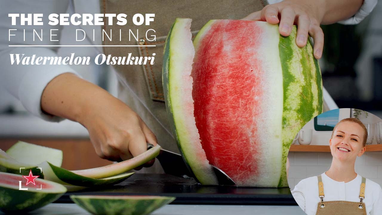 BBQ Watermelon Vegan Sashimi - The Secrets of Fine Dining - YouTube