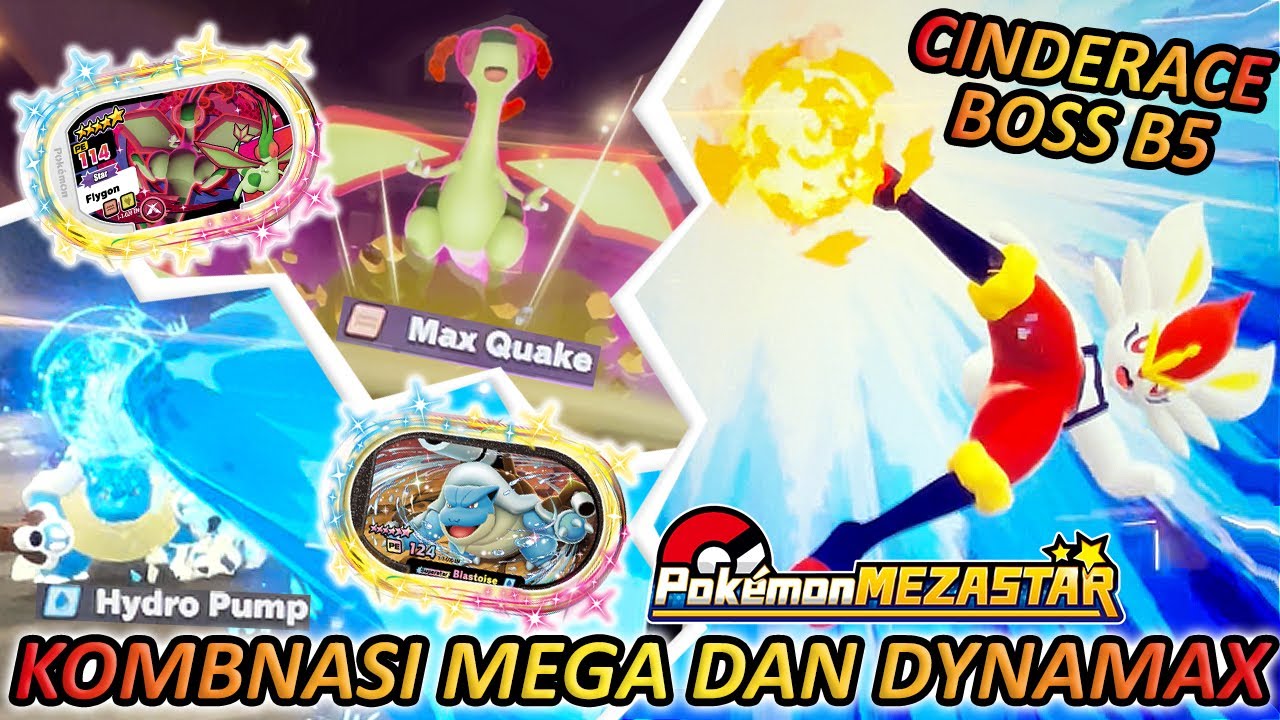 KOMBO MEGA EVOLVE DAN DYNAMAX LAWAN BOSS CINDERACE !!! - POKEMON ...
