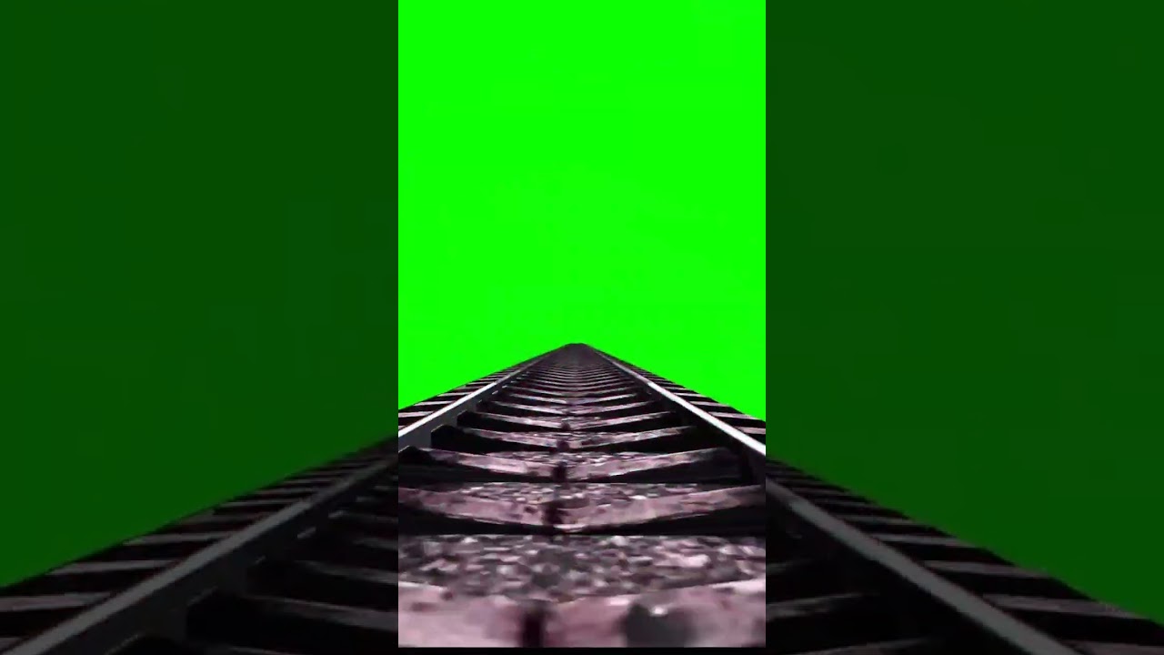 GREENSCREEN VIDEO CHROMAKEY BACKGROUND CAHNGE VIDEO RAILWAY LINE TRAIN ...