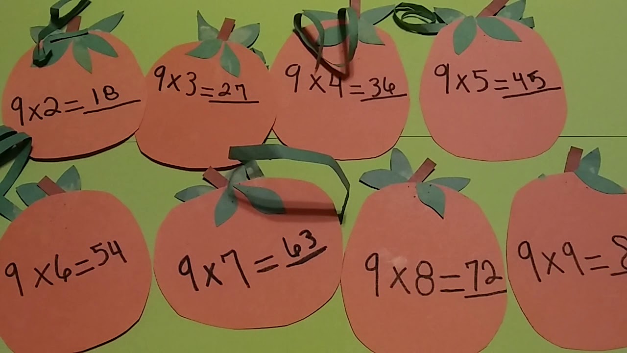 Fun Pumpkin Multiplication Art Project - YouTube