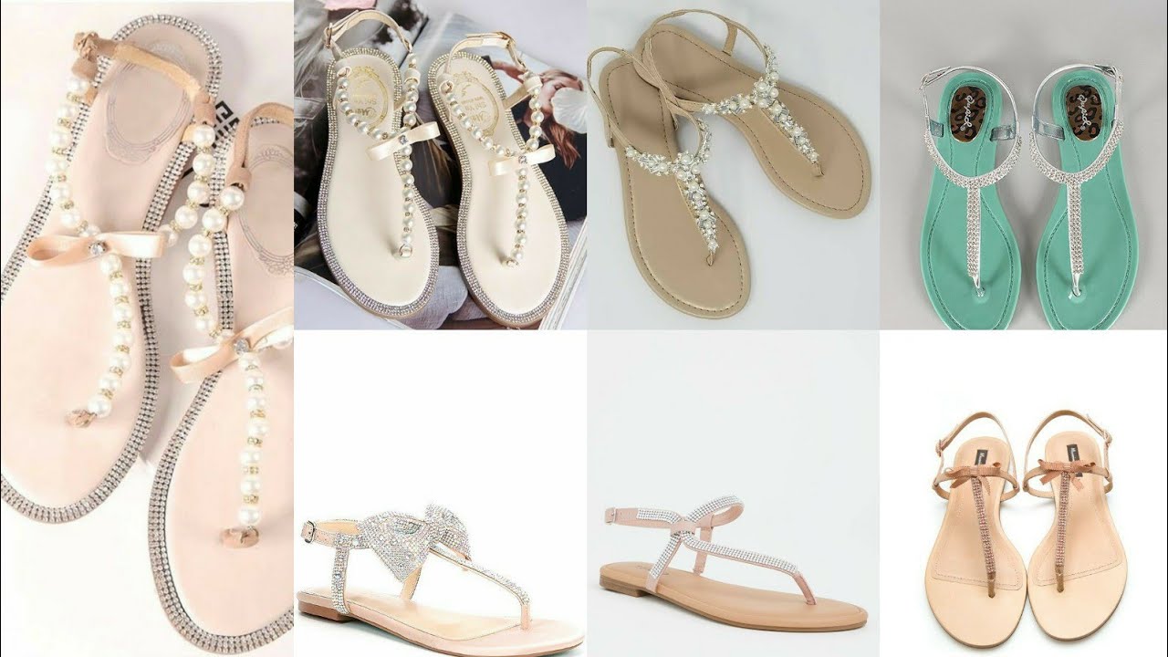 Stylish and beautiful fancy sandal designs for girls - YouTube