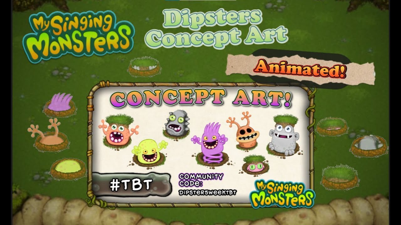 My Singing Monsters - Dipsters Concept Art Animated! - YouTube