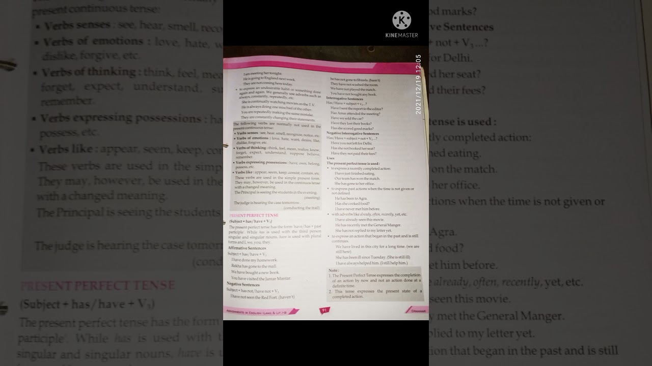 class 9 tenses with uses and examples ||siblings study|| - YouTube