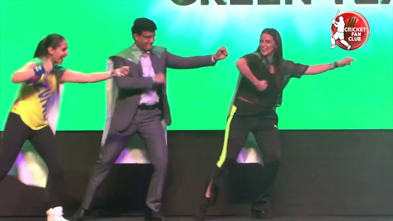 WATCH: Sourav Ganguly Dancing with Neha Dhupia & Shibani Dandekar ...