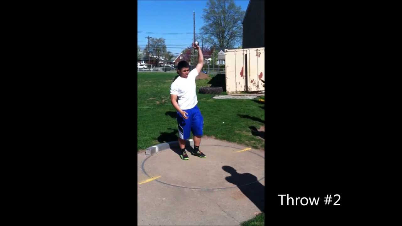 Shot Put Glide -NEED TIPS!!! - YouTube