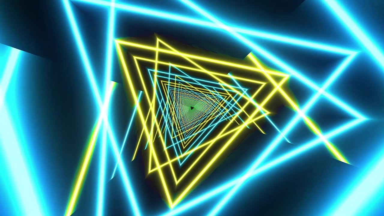 Abstract wall of Led Light Fast Moving Tunnel Neon Glow Free Motion ...