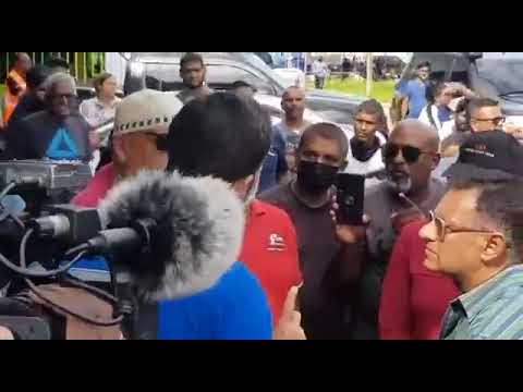 Angry residents in Trinidad And Tobago Confronts ministers Faris Al-Rawi and Rohan Sinanan - YouTube