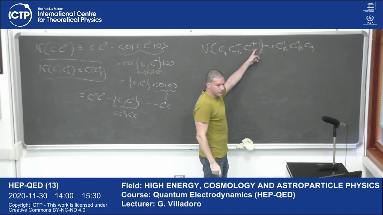 Quantum Electrodynamics (HEP-QED) Lecture 13 - YouTube