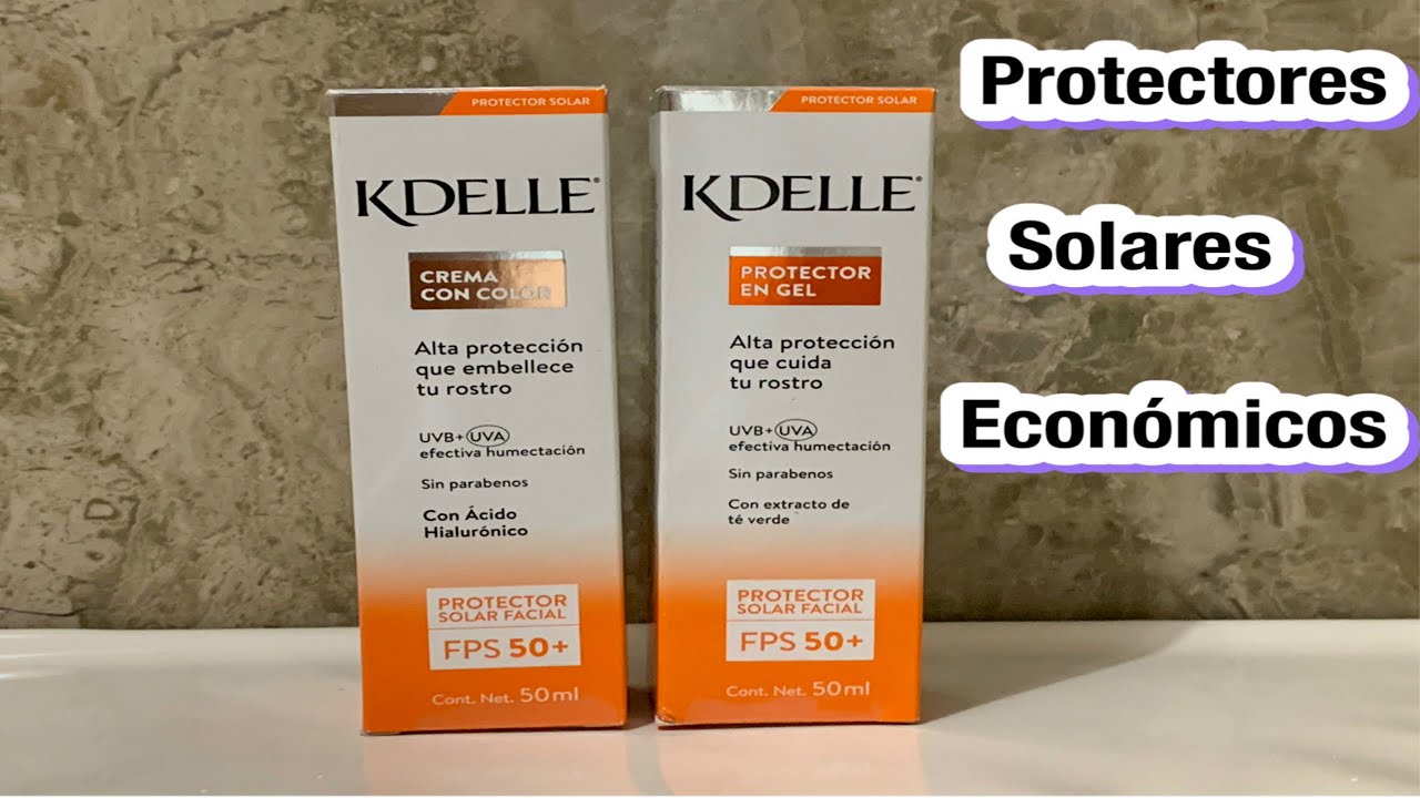 protectores solares económicos kdelle crema con color y sin color en ...