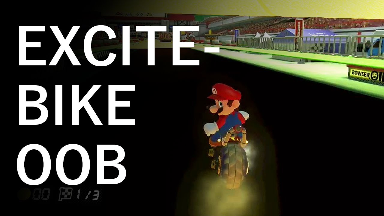 Mario Kart 8 DLC - Excitebike Arena Ramp Glitch - YouTube