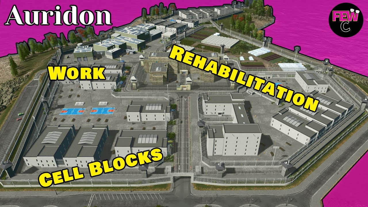 Creating An Authentic PRISON in Cities Skylines! | Auridon - YouTube