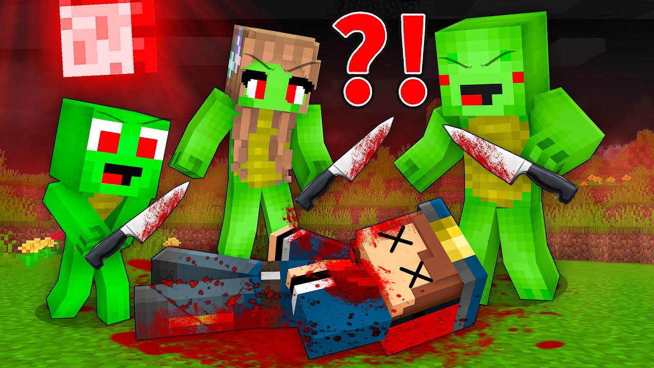 Why EVIL Mikey Family CUT JJ POLICEMAN in Minecraft - Maizen - YouTube