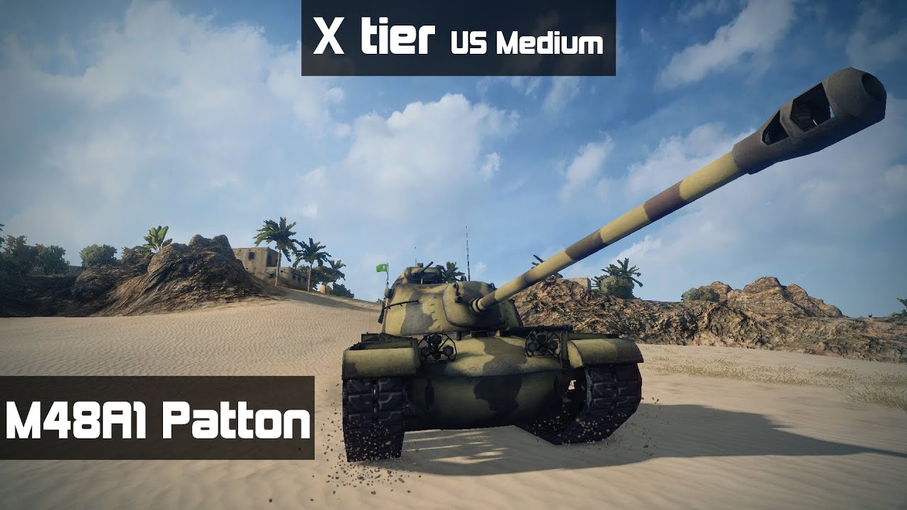 World of Tanks # M48A1 Patton - Amerykański czołg(średni) 10 tieru "Tak się gra na X tierach ...