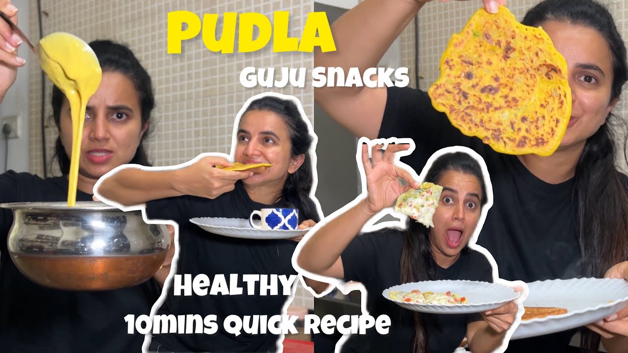 Guju snacks Pudla | Healthy snacks che | Guju vlog | Bhavini #food # ...