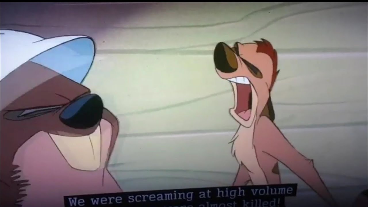 timon yells at that stupid boss beaver! - YouTube