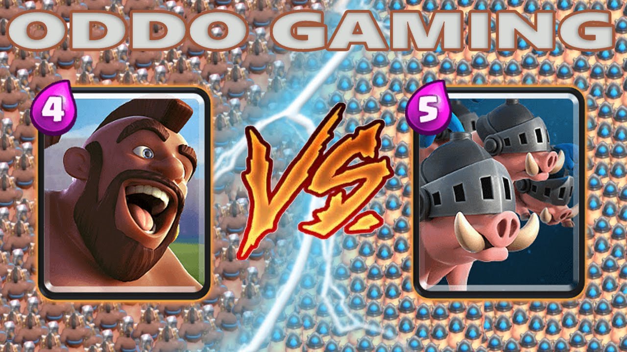 HOG RIDER VS ROYAL HOGS - CLASH ROYALE BATTLE #170 - YouTube