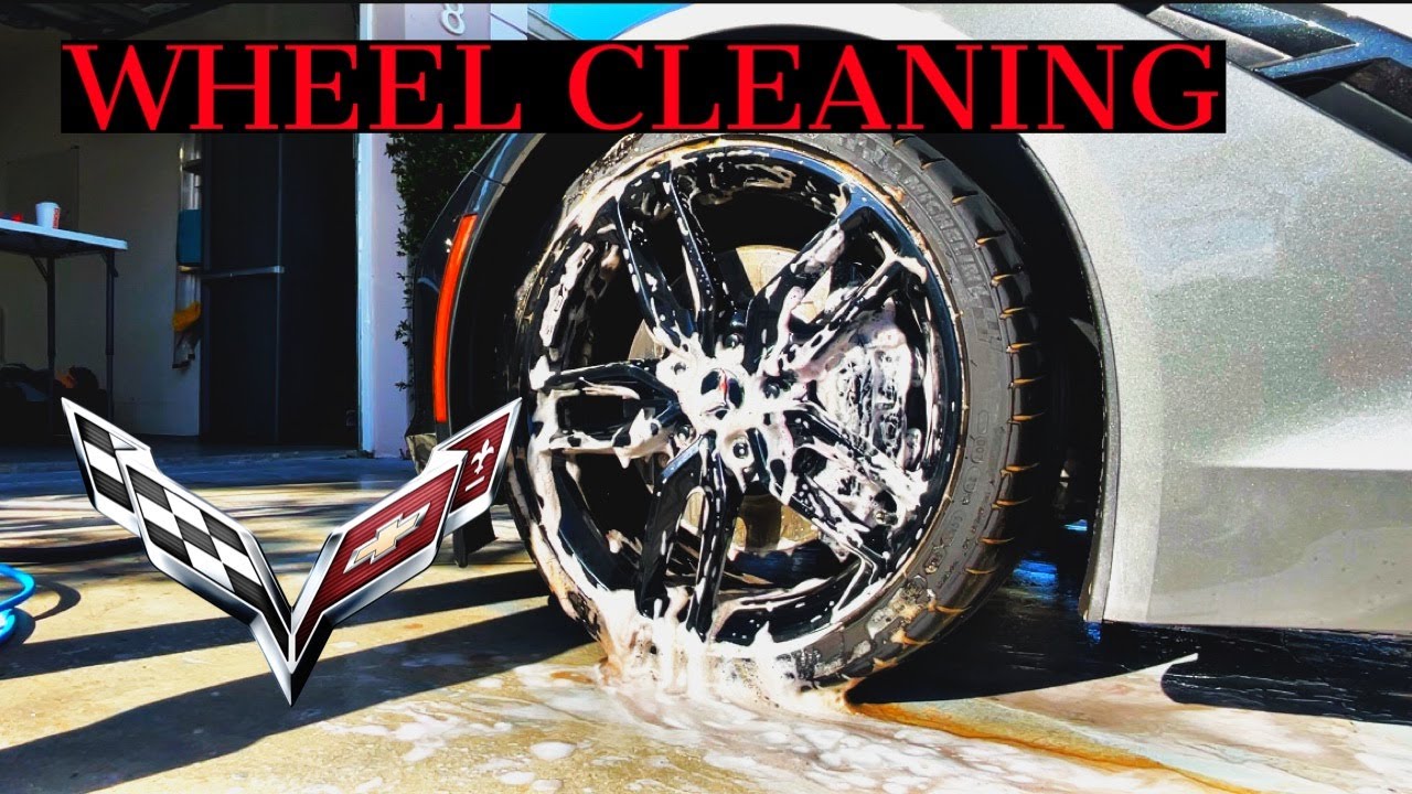 ***Wheel Cleaning*** - C7 Corvette - ***SATISFYING*** - YouTube
