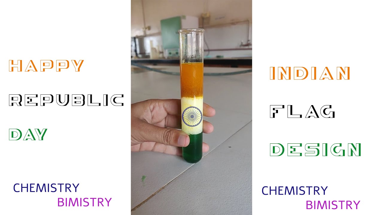 Making of Indian Flag Design with Chemicals|ChemistryBimistry|Happy ...