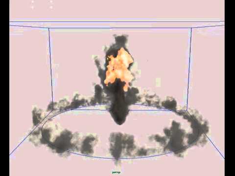 Maya fluid explosion playblast - YouTube