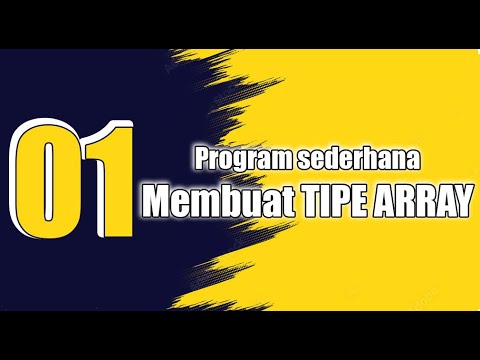 Program Sederhana Membuat TIPE ARRAY menggunakan Turbo Pascl for windows 7 - YouTube