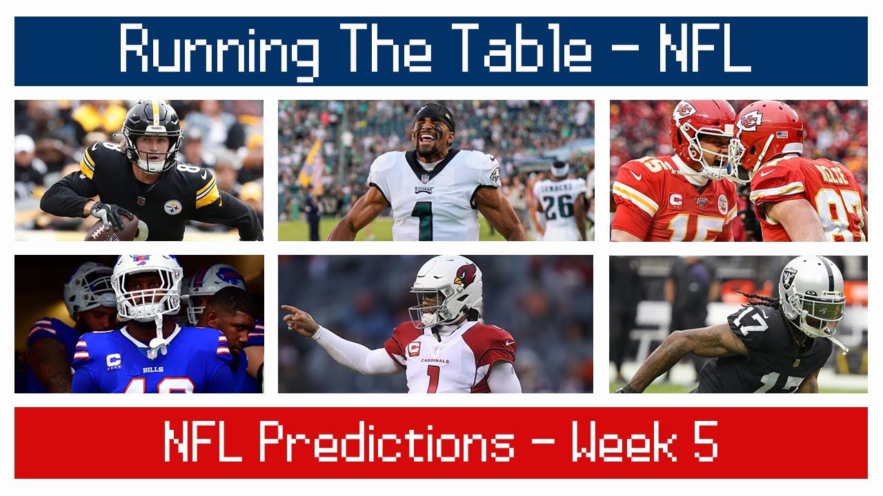NFL Week 5 (2022) Predictions - Running The Table - YouTube