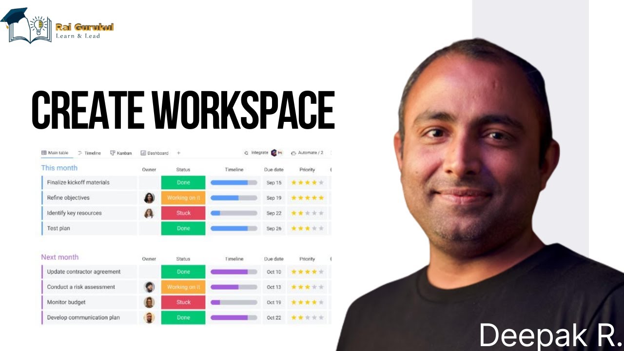 Create Workspace on Monday.com | monday.com - Tutorial for Beginners - YouTube