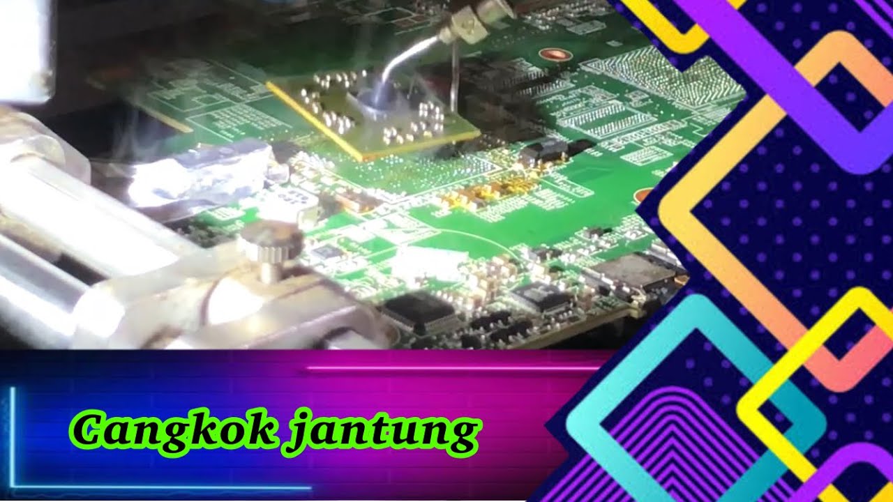 Reballing amd graphich chip | hp compaq 435 - YouTube