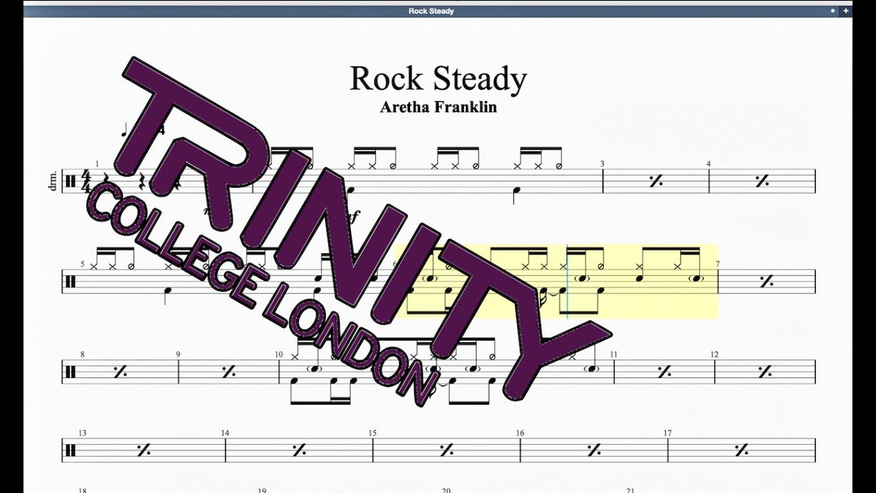 Rock Steady (2012 Syllabus) Trinity Grade 8 Drums - YouTube