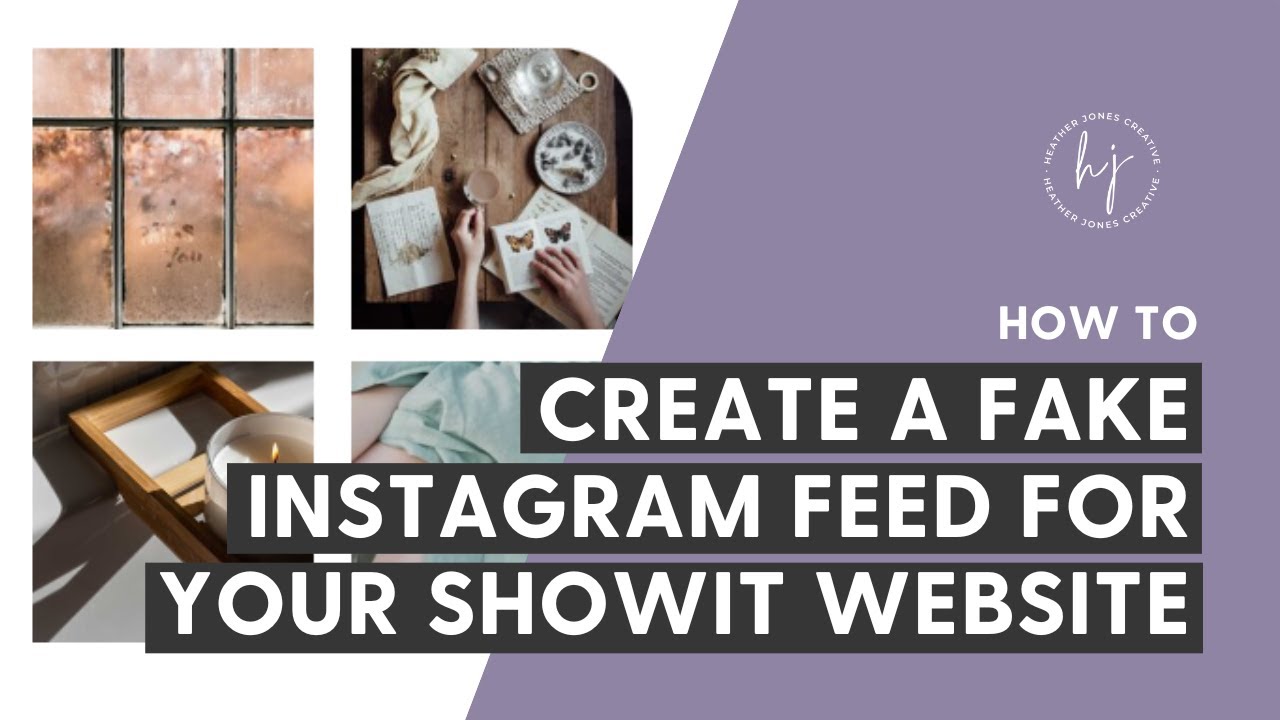 How to Create a FAKE Instagram Feed for Your Website - YouTube