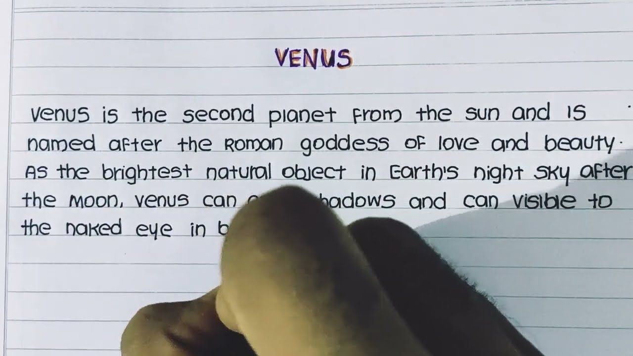 essay on venus || Venus essay in english || few lines on Venus ...