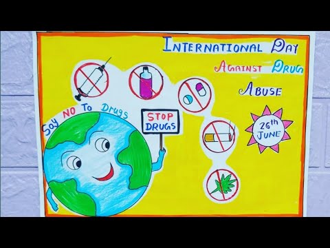 Say no to drugs Poster Drawing|Say no to drugs Drawing|Nasha mukti par ...