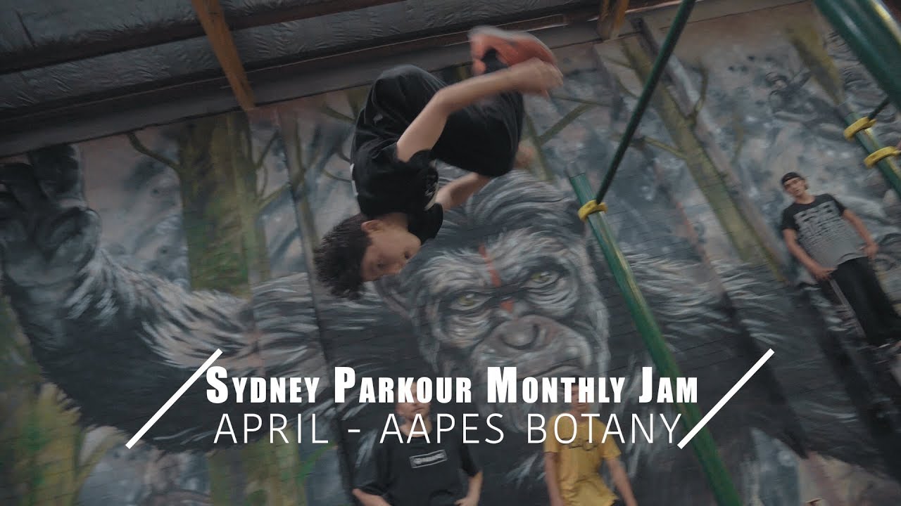 Sydney Parkour Monthly Jam - April // AAPES Botany - YouTube