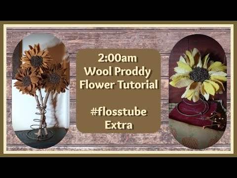 2:00am Wool Proddy Flower Tutorial / Oxford Rug Punch / #flosstube ...