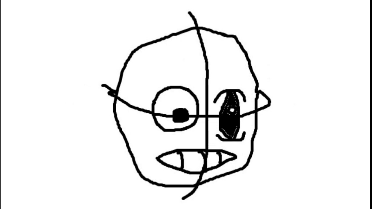 How to draw a face in MS Paint - YouTube