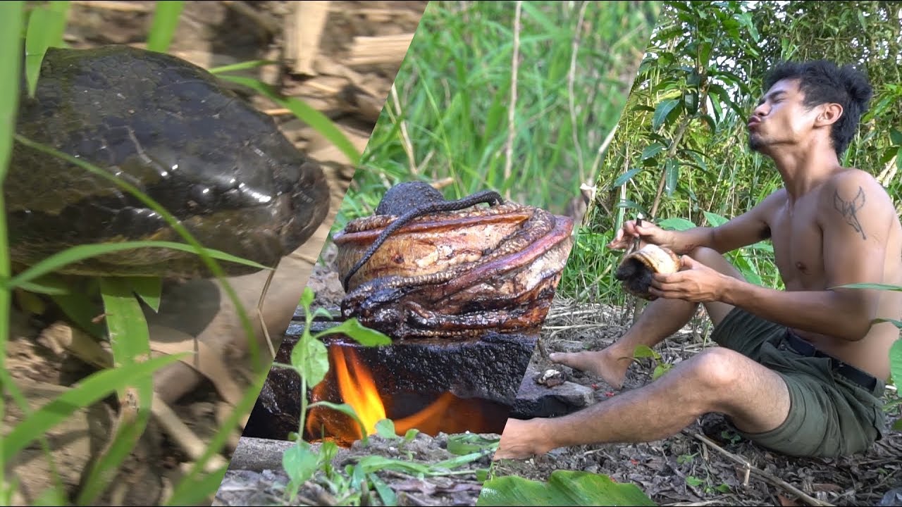 Wilderness Technology 14 | Two aboriginal people catch snakes in the ...
