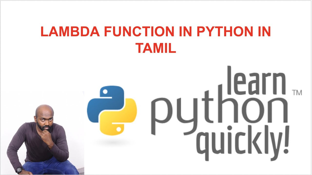 Lambda Function Python Tutorial In Tamil Youtube 1121