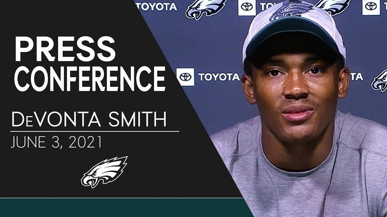 DeVonta Smith Talks Signing His First NFL Contract & More | Eagles ...