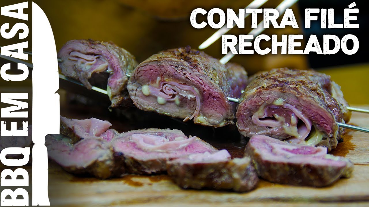 CONTRA FILÉ RECHEADO COM PRESUNTO E QUEIJO - YouTube