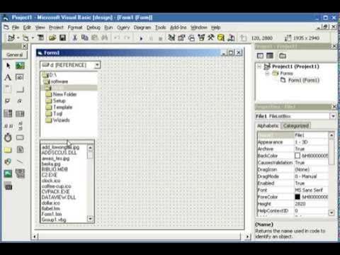 Cara Mudah Belajar Visual Basic 6.0 - DriveListBox, DirListBox, dan ...