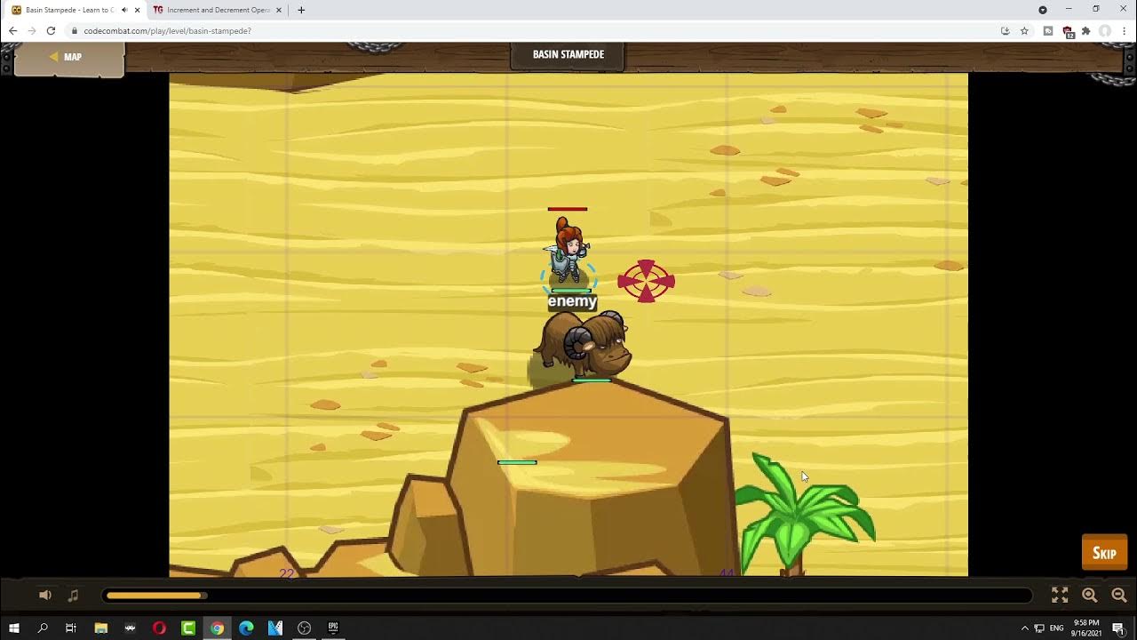 Codecombat Basin Stampede - Javascript Solution - YouTube