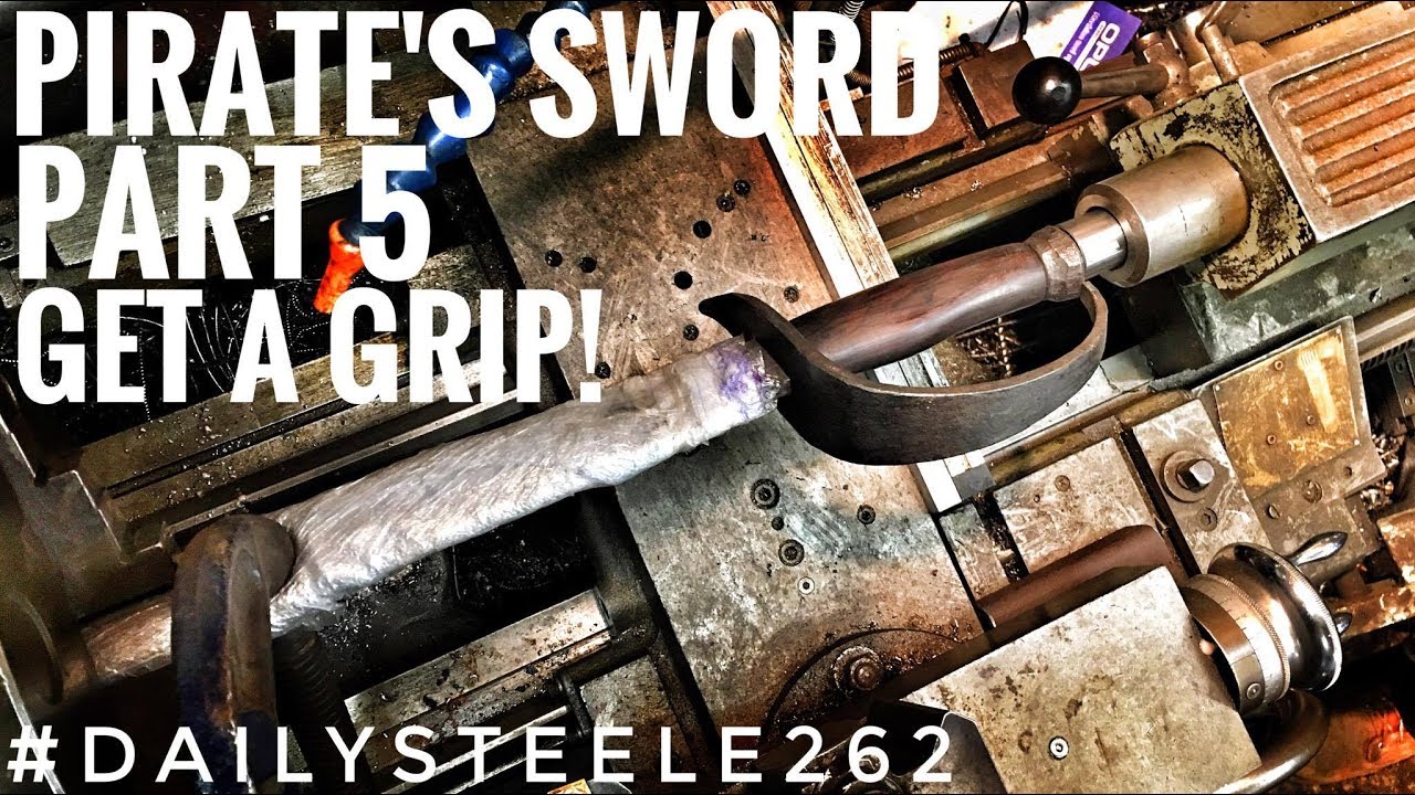 PIRATE'S SWORD: Part 5 - MAKING AND FITTING THE HANDLES - YouTube